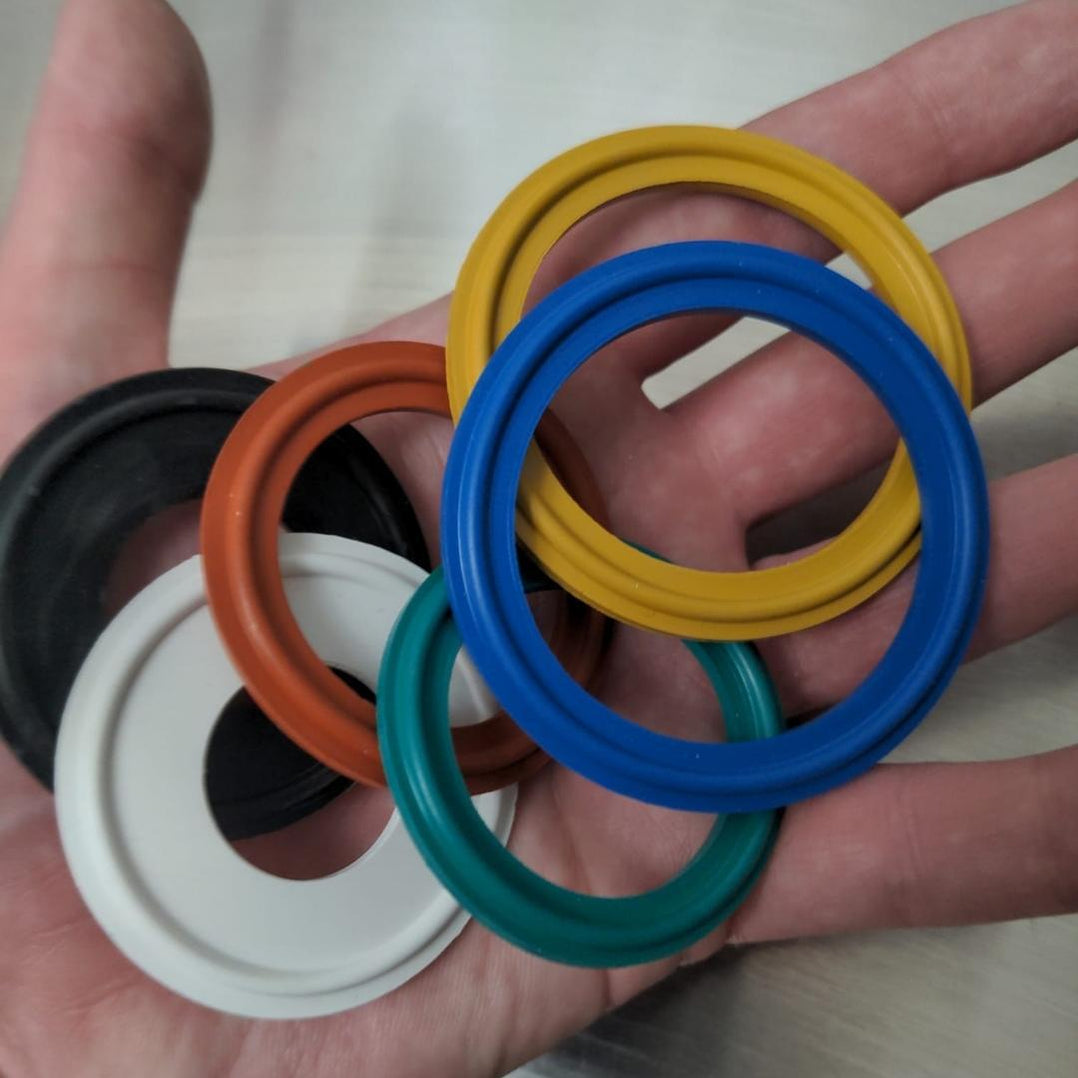 Colour-Coded Tri-Clamp Gaskets - Gorman & Smith Beverage Equip